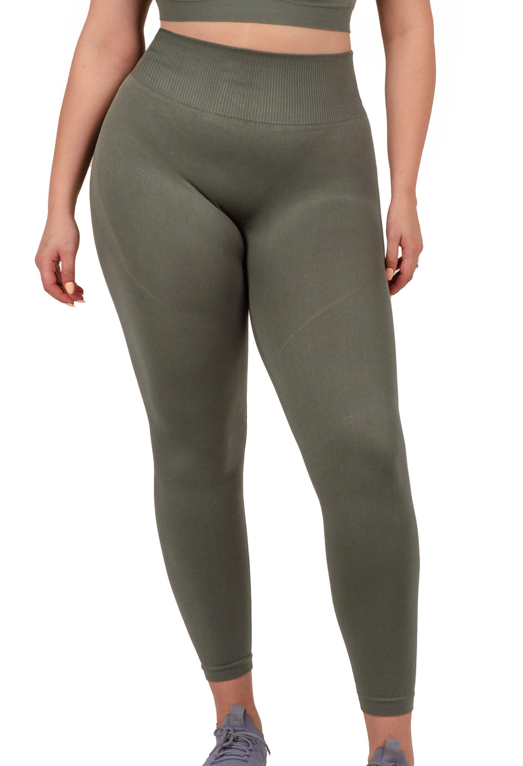 Womens Seamless High Waist Full Length Leggings B Free Australia