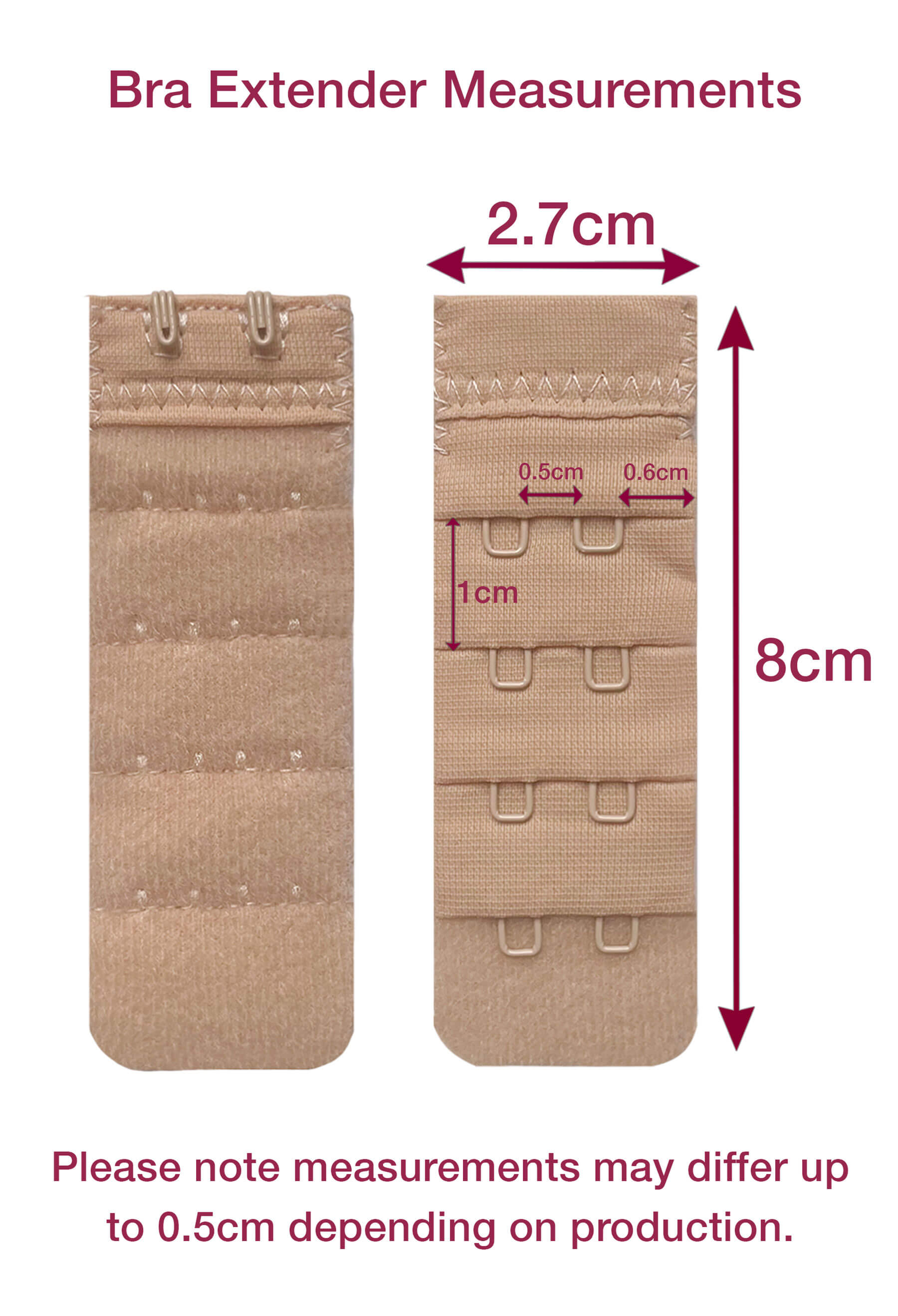 2x4 Hook Bra Extender 3 Pack | Increase Band Size | B Free Australia